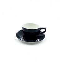 China Multicolor 175ml 6Oz Custom Tea Cup And Saucer In Black Daily Use for sale