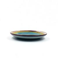 China Reactive Glazed 200ml Ceramic Cup And Saucer Set Two Colors For Coffee for sale