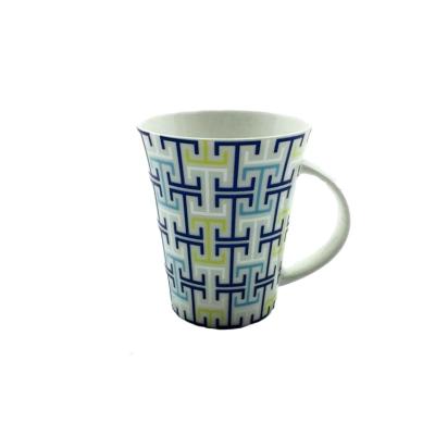 China Customized Decal Ceramic Coffee Mugs 10oz New Bone China with Color Glazed for sale
