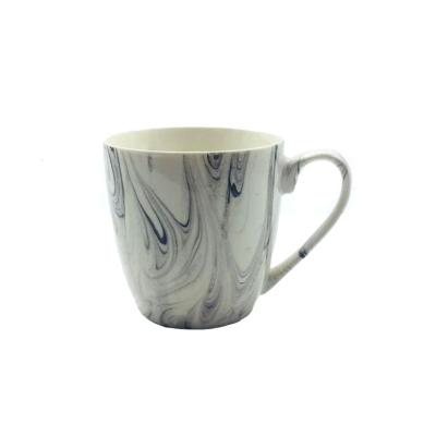 China LFGB Certified 14oz Marble Coffee Tumbler New Bone China Office Sustainable for sale