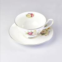 China LFGB Approval Ceramic Cup And Saucer Set for sale