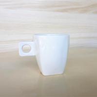 China SGS OEM Acceptable Plain White Cup And Saucer For Cappuccino for sale