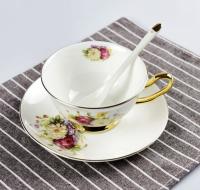 China Customized Ceramic Cup And Saucer Set for sale