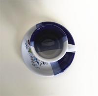 China Unique 220ml 8oz Modern Cup And Saucer Glazed With Great Wall Pattern for sale