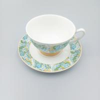 China Customizable 7oz Japanese Cup And Saucer Porcelain With Elegant Pattern for sale