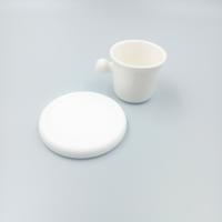 China CA65 Standard OEM Service Plain White Ceramic Cup And Saucer Set for sale