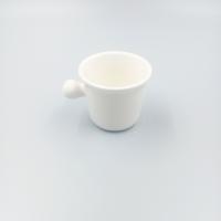 China CA65 Standard OEM Service Plain White Ceramic Cup And Saucer Set for sale