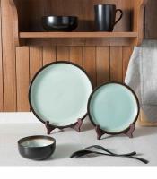 China ODM Service Reactive Glaze Porcelain Dinnerware Set Microwave Safe for sale