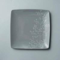 China OEM Acceptable Hand Painted Embossed Porcelain Dinnerware Set Square for sale