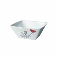 China 4 Piece Hand Painted Embossing Square Ceramic Dinnerware Set 10 Inch for sale