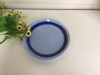 China Blue Texture 11'' Porcelain Dinnerware Set Reactive For Home for sale