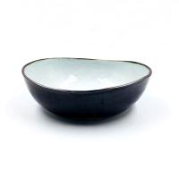 China LFGB Certificate Color Enamel White Ceramic Dinnerware Sets Japan Style for sale