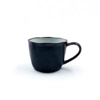 China Nordic Style 6oz 175ml Ceramic Mug and Saucer Set Stoneware Espresso Cups for sale