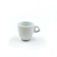 China FDA Certification 3oz White Cup And Saucer Set With Mini Handle for sale