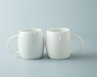 China Custom 14oz White Ceramic Coffee Mugs 420ml New Bone China Bulk for Promotional Gifts for sale