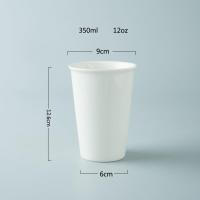 China 12 Oz 420ml White Ceramic Mugs Without Handle New Bone China Coffee Cup for sale
