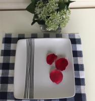 China OEM Stackable White Ceramic Dinner Plates 10 Inch Restaurant Grade Stoneware for sale