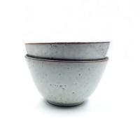 China Reactive Glazed Silk Screen 8 Inch Ceramic Bowl Mini Size For Rice for sale
