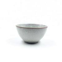China 6.5 Inch Reactive Glaze Plain Ceramic Bowls Modern Silk Screen for sale