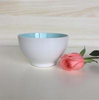 China 5.5 Inch Ceramic Soup Bowl Microwave Safe Stoneware Bowl for Kids Cereal for sale