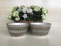 China 5.5 Inch Silk Screen Stoneware Ceramic Serving Bowls For Salad for sale