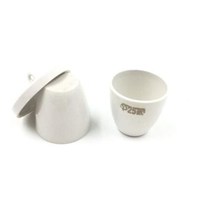China 800 Degree Glazed Engineered Ceramics Crucibles Zirconia Crucible With Cover Lid for sale
