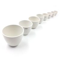 China 800 Degree Glazed Engineered Ceramics Crucibles Zirconia Crucible With Cover Lid for sale