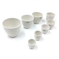 China Customized Labware Alumia Ceramic Crucible . Alumina Crucible With Lid Various Sizes for sale