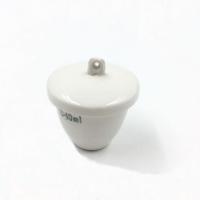 China High Purity Medium Wall Porcelain Crucible 50ml for Laboratory High Temperature Melting for sale
