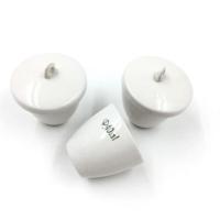 China High Purity Medium Wall Porcelain Crucible 50ml for Laboratory High Temperature Melting for sale