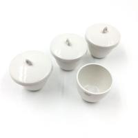 China 30ml 1320 Degree Chemical Porcelain Crucible With Lid for Industrial Lab Use for sale