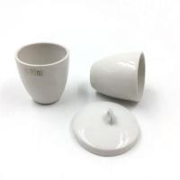 China 10ml 1200 Degree Durable Ceramic Crucible For Melting Gold White for sale