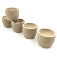 China 9A Magnesia Cupels for Fire Assaying High Thermal Shock Resistance 95% MgO for sale
