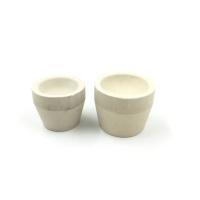 China Diametr 45mm Shock Resistance Smelting Magnesia Cupels , Bone Ash Crucible for sale