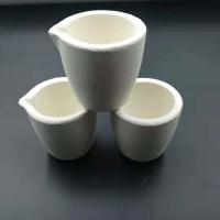China 100ml Bone Ash Crucible for Fire Assay 1550C High Temperature Lab Crucible for sale