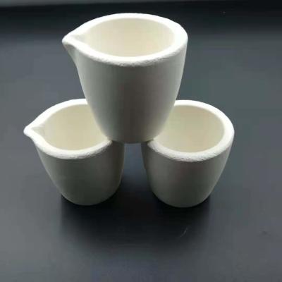 China 100ml Bone Ash Crucible for Fire Assay 1550C High Temperature Lab Crucible for sale