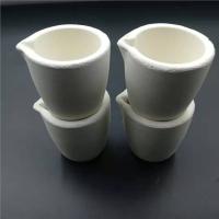 China 100ml Bone Ash Crucible for Fire Assay 1550C High Temperature Lab Crucible for sale