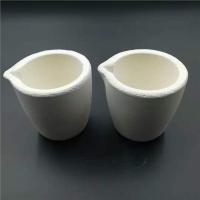 China 100ml Bone Ash Crucible for Fire Assay 1550C High Temperature Lab Crucible for sale