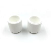 China 24mm Cylindrical Carbon Sulfur Crucible White For Laboratory for sale