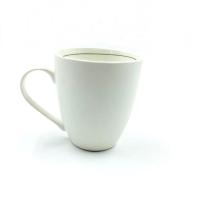 China Simple Customized 21oz White Ceramic Mugs Large Size Daily Use for sale