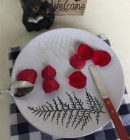 China Handpainted Customizable Round Ceramic Dinner Plate 10 Inch White Glazed Steak Plate for sale