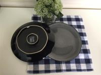 China Customized Stackable Ceramic Dinner Plates Non Disposable 500F Oven Safe for sale