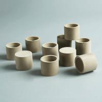 China 45mm Magnesia Cupels for Fire Assaying 95% MgO High Thermal Shock Resistance for sale