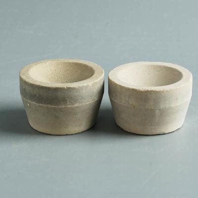 China 9A Magnesia Cupels for Fire Assaying High Thermal Shock Resistance 95% MgO for sale