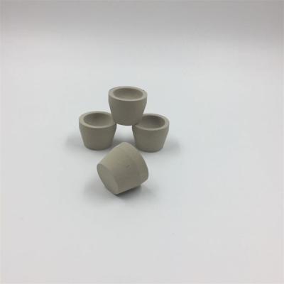 China White High Refractoriness Bone Ash Cupel Crucible For Smelting for sale
