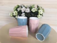 China Diameter 8.5cm Height 12.3cm Ceramic Coffee Mugs Round Double Glazed for sale
