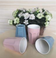 China Diameter 8.5cm Height 12.3cm Ceramic Coffee Mugs Round Double Glazed for sale