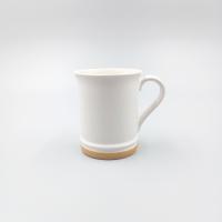 China 13oz Red Glazed Ceramic Stoneware Mug Customizable Large Handle Coffee Cup for sale
