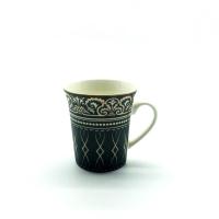 China 9 Oz Ceramic Coffee Mug With Animals And Flowers Design Printing for sale