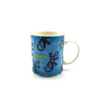 China Customized Color SGS Approve 11oz Ceramic Drinking Mugs , Ceramic Beer Glass for sale